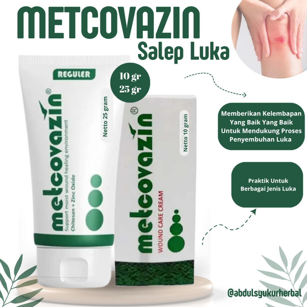 Jual Metcovazin Regular Salep Luka 25 Gram Obat Luka Diabetes Luka ...