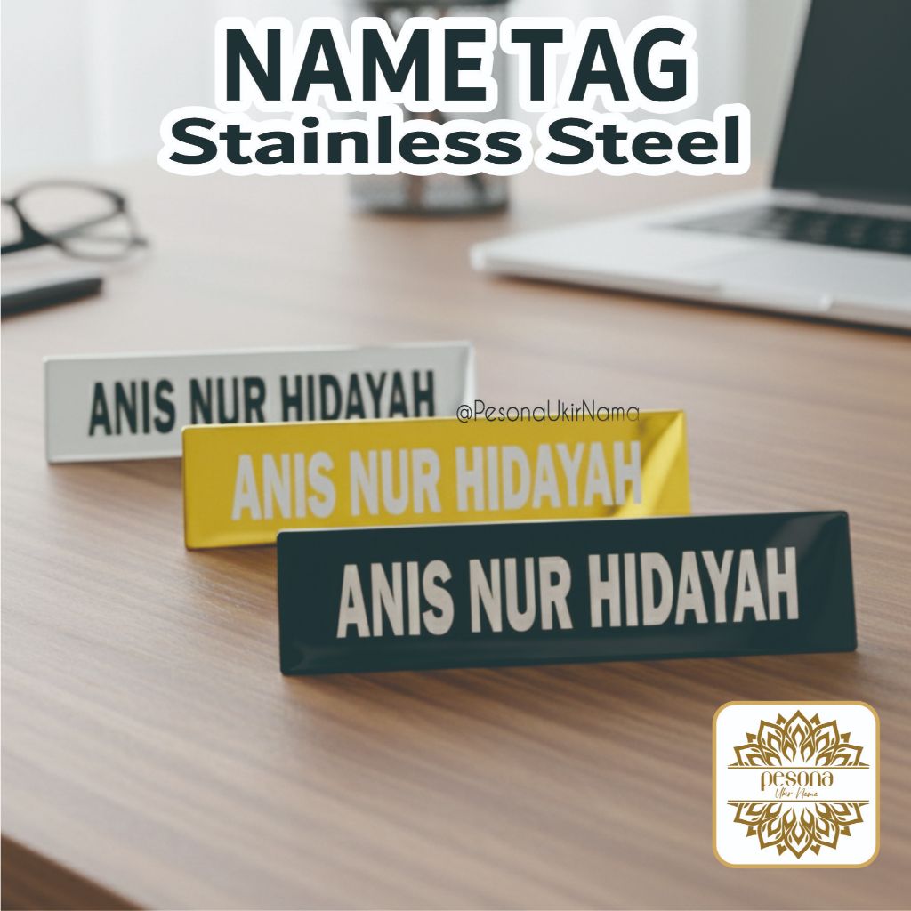 Jual Name Tag /Nama Dada/Papan Nama-Custom Satuan-Proses Cepat-Bahan ...