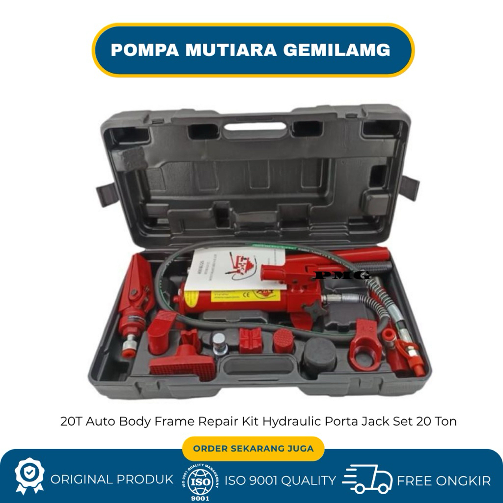 Jual 20T Auto Body Frame Repair Kit Hydraulic Porta Jack Set 20 Ton ...