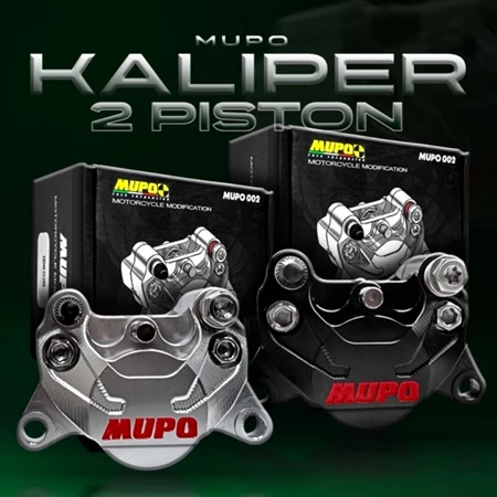 Jual MUPO RACE Kaliper Rem 2 Piston MUPO 002 CNC Racing Universal Depan ...