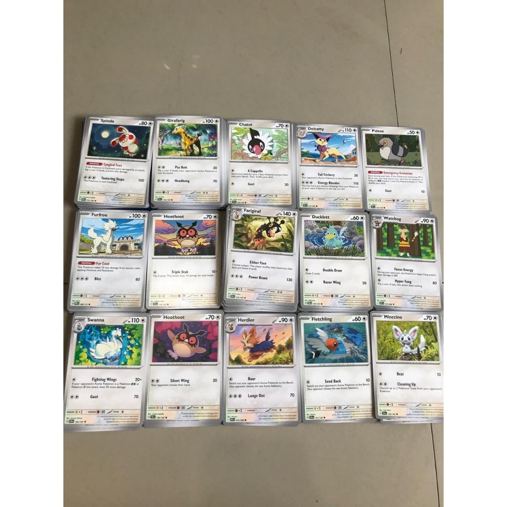 Jual kartu pokemon original common elemen colorlass atau normal b ...