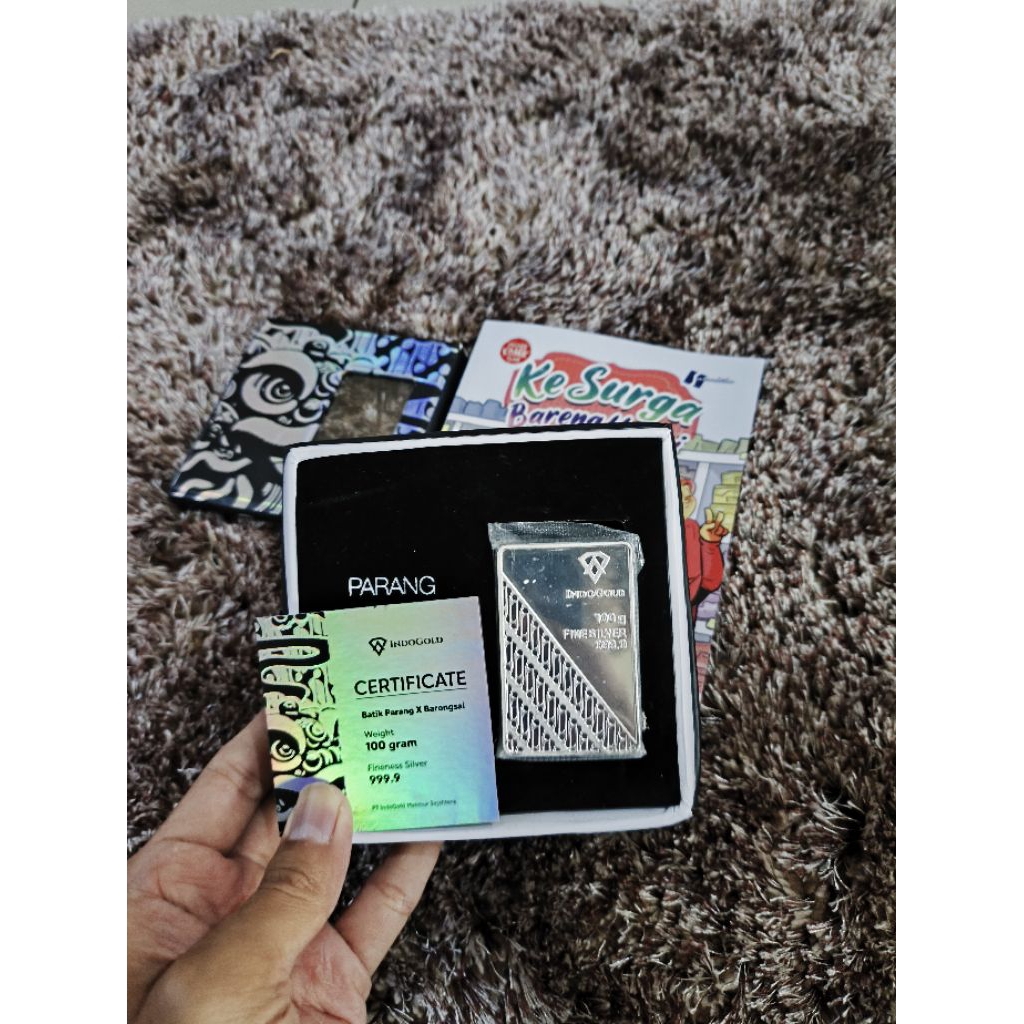 Jual (Minus Box Penyok) Perak Batangan Fine Silver Perak Asli Murni ...
