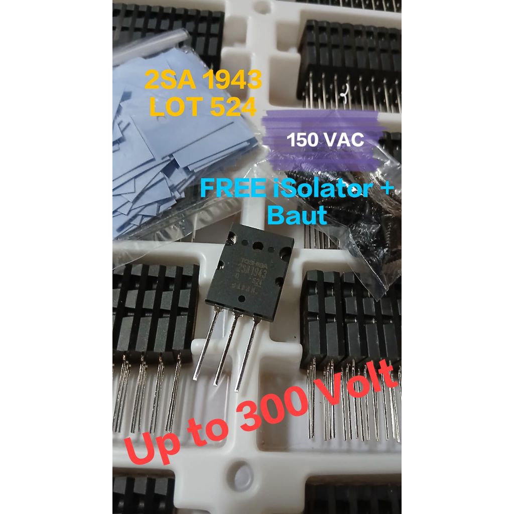 Jual TR Toshiba Bijian Bukan Set 2SA 1943 / A1943 Lot 524 max teg 280 ...