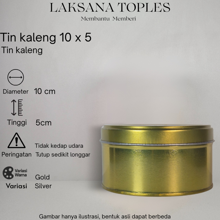 Jual Tin Kaleng Ukuran 10 x 5 cm/ Packaging unik/ tempat penyimpanan ...