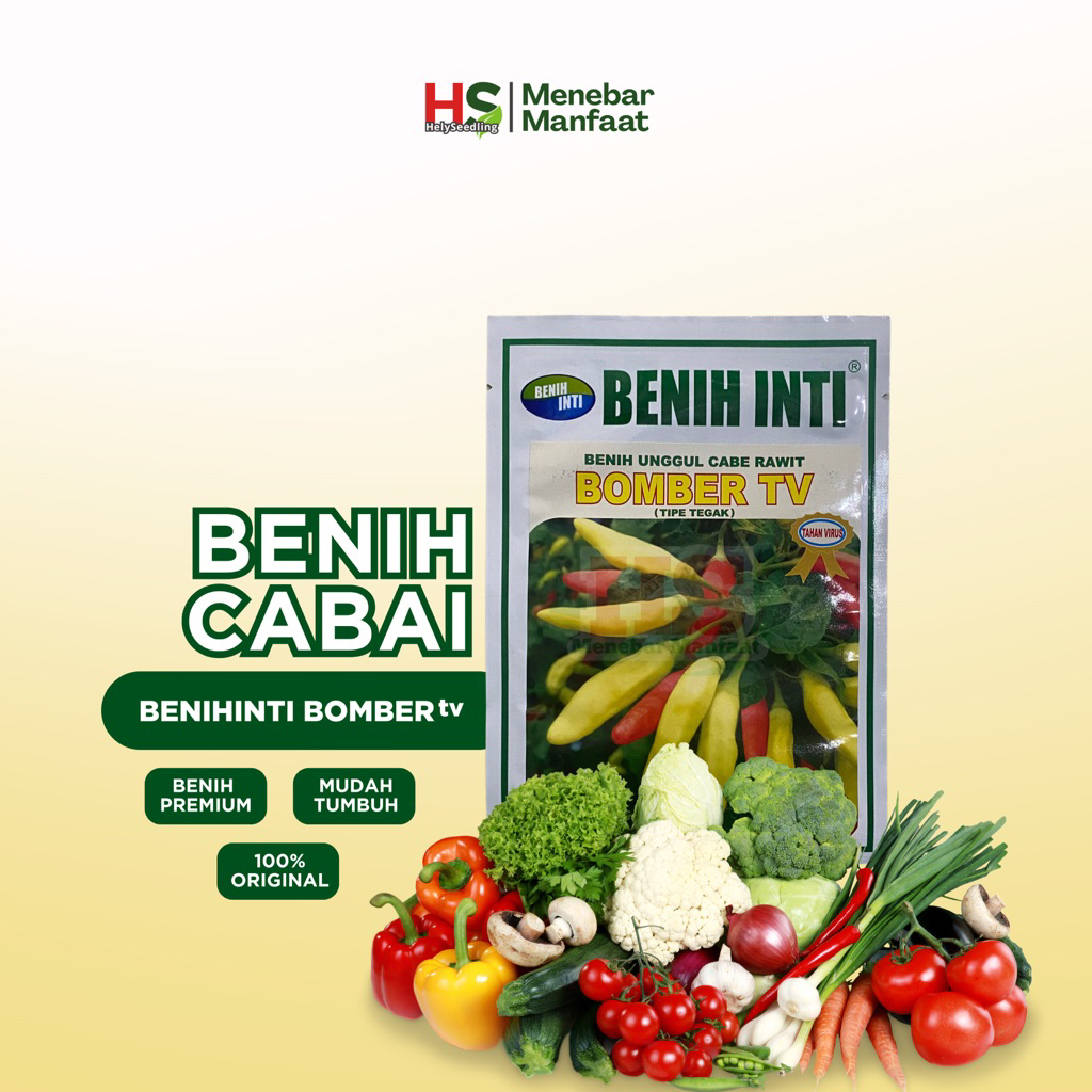 Jual Cabai BomberTv - Benih Inti (ORIGINAL) | Shopee Indonesia