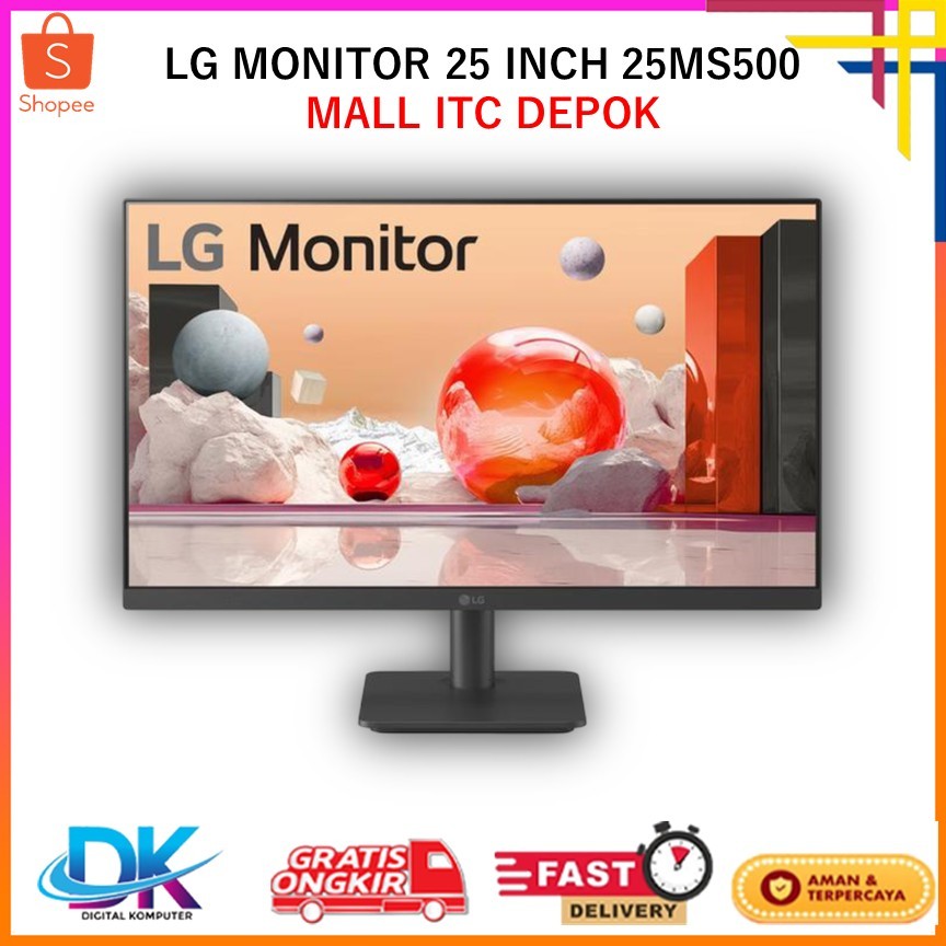 Jual LG MONITOR 25 INCH 25MS500-B IPS FHD 1080P 5MS 100HZ 3Y - MONITOR ...