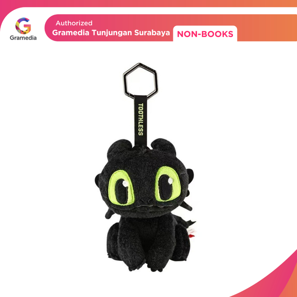 Jual Gramedia Tunjungan : Toothless Plush Doll Pendant Bag Keychains How to Train Your Dragon ...