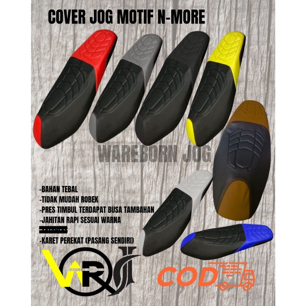 Jual COVER JOG MOTIF N-MORE ELEGAN MINIMALIS MATIC BEBEK PAKAI KARET ...