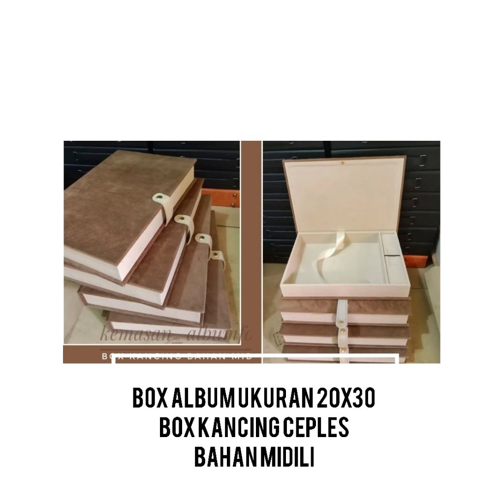 Jual Box album kancing ceples bahan midili ukuran 20x30 | Shopee Indonesia