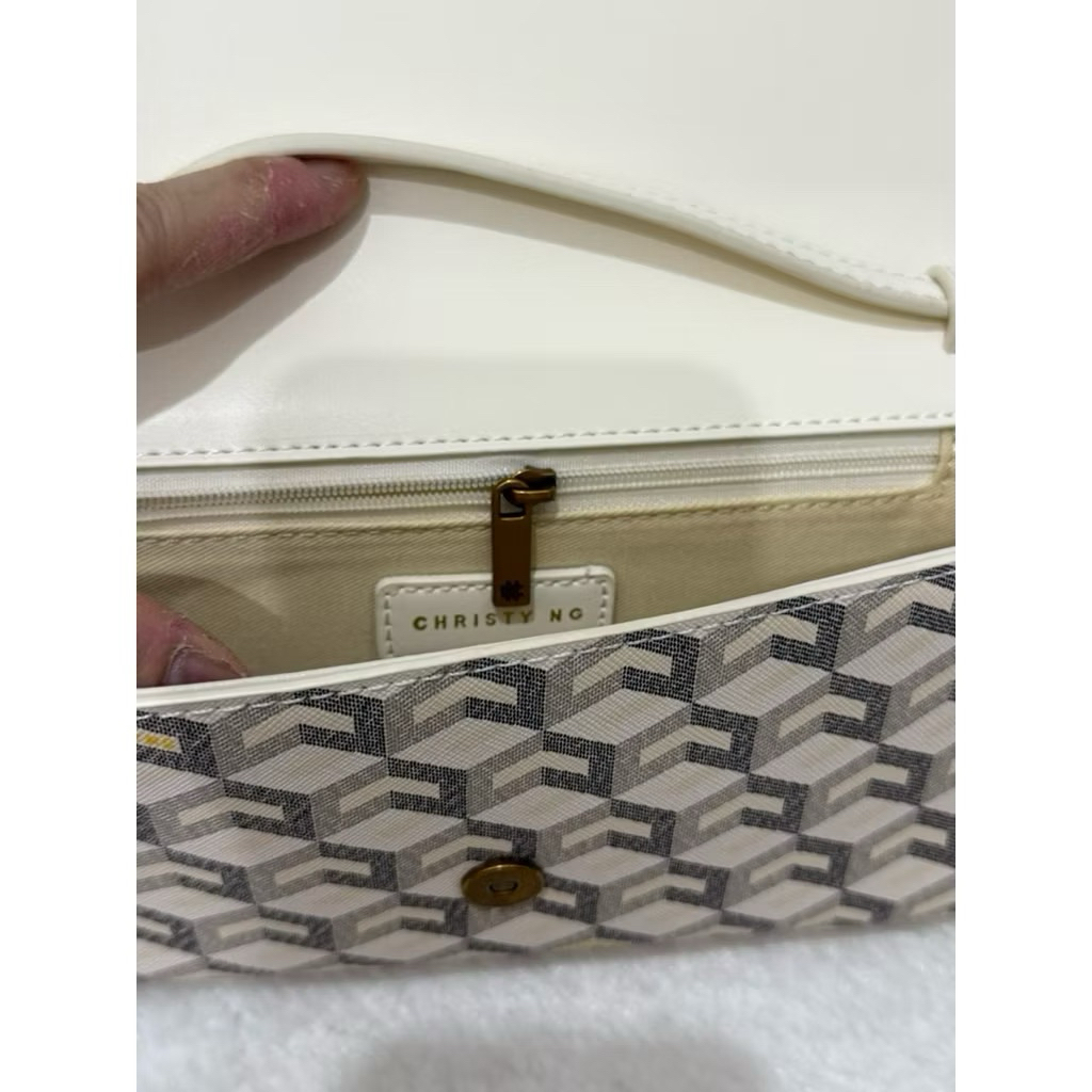 Jual NEW OWNER COLLECTION - Diego Bag Christy Ng Monogrom Pattern Ivory ...