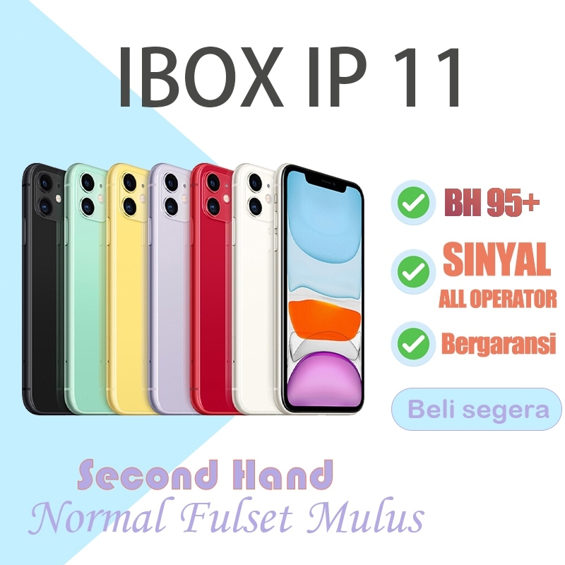 Jual IBOX IP 11 256GB/128GB/64GB GOOD CONDITIONS SECOND LIKE NEW ...
