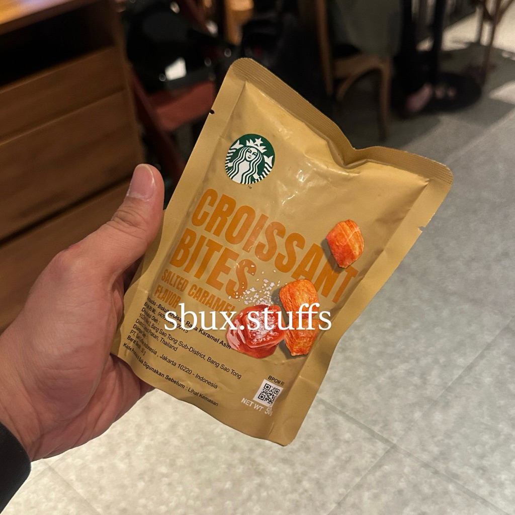 Jual Starbucks Croissant Bites Salted Caramel Falvor Snack | Shopee ...