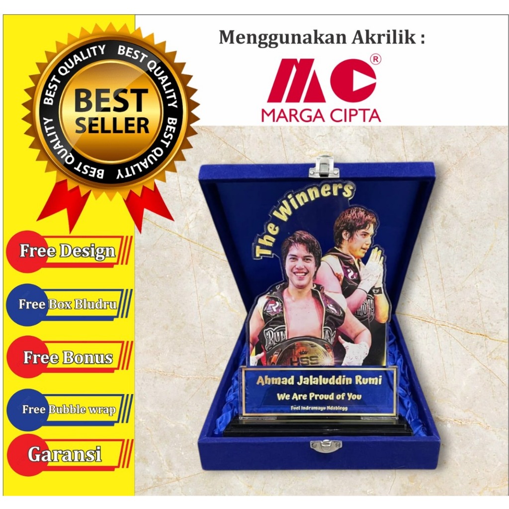 Jual Plakat Akrilik Custom Tebal 8mm Bergaransi Ganti Baru Kalau Ada ...