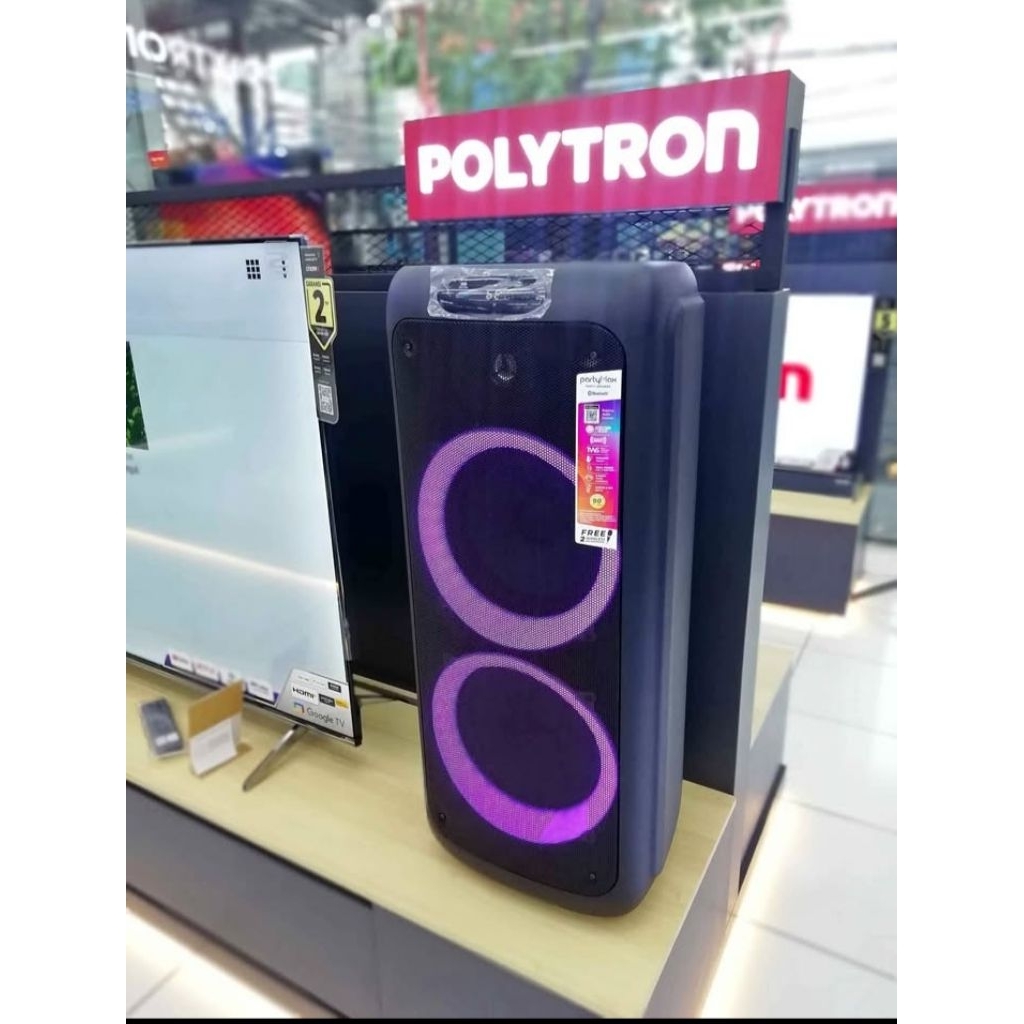 Jual Polytron Party Speaker Bluetooth Karaoke Portable Wireless PPS ...