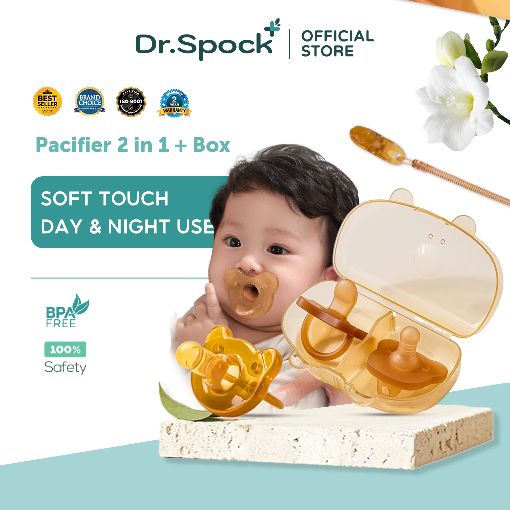 Jual Dr.Spock Dot Empeng Bayi Newborn / Empeng Bayi Silikon Lembut ...