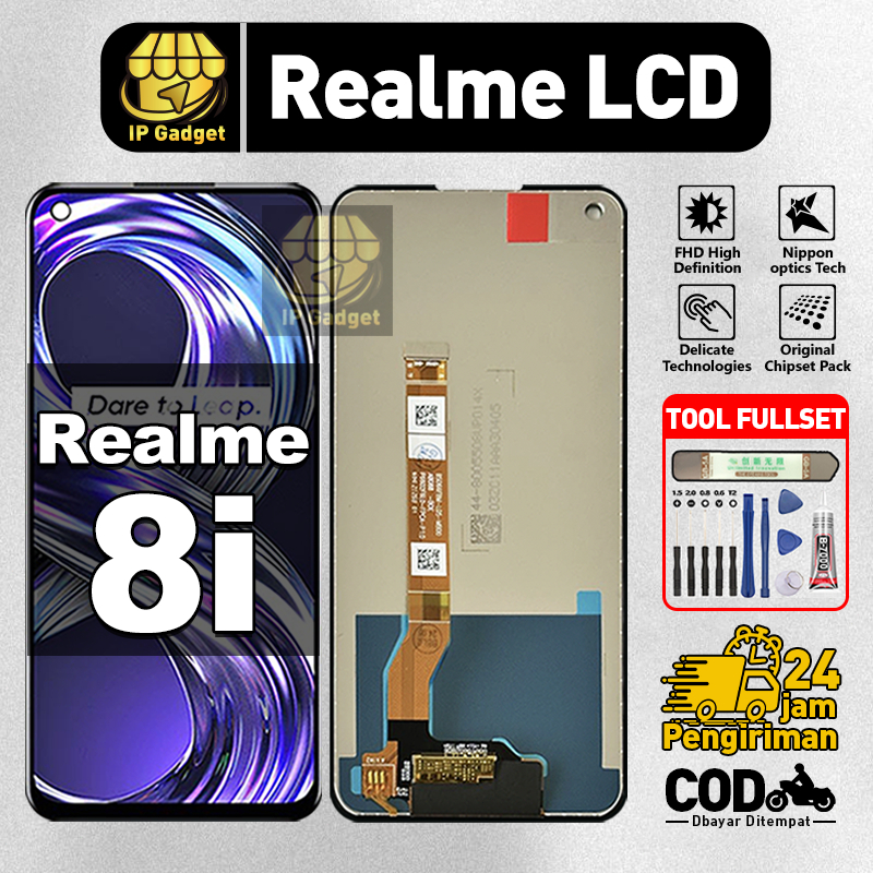 Jual LCD Realme 8i Fullset Original-IPGadget LCD HP REALME 8i Asli ...