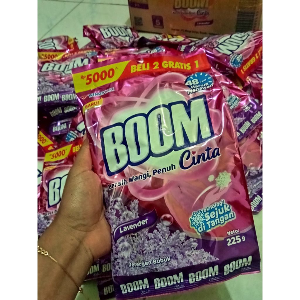 Jual PAKET MURAH (5PCS) DETERGEN BOOM CINTA KEMASAN 225G | Shopee Indonesia