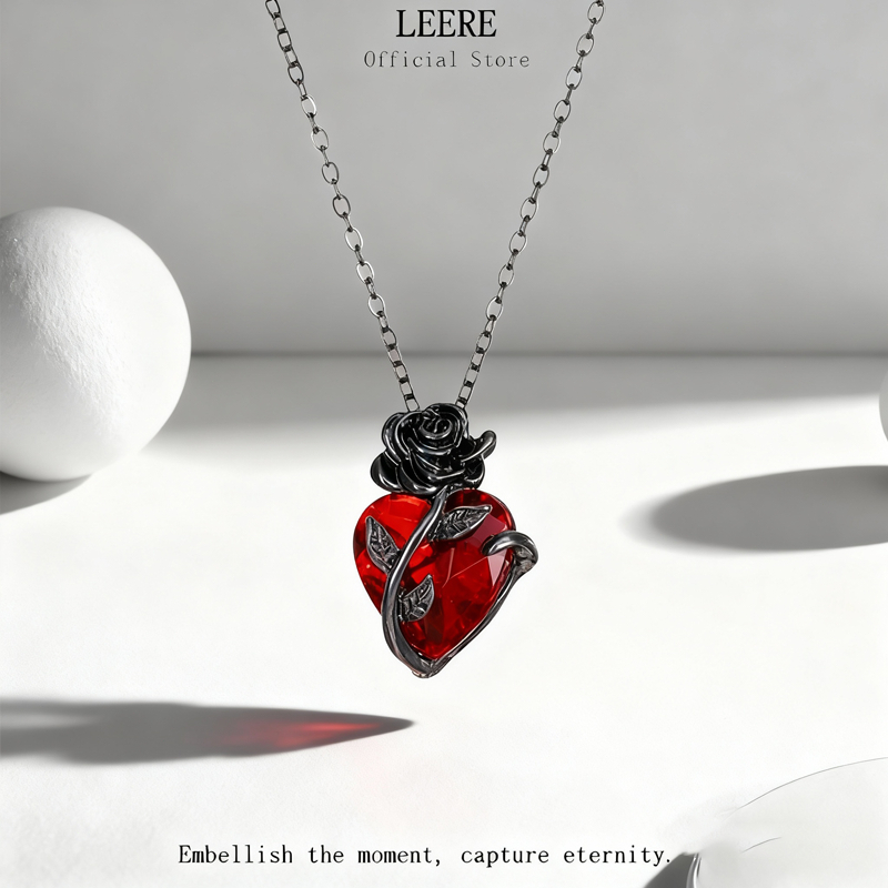 Jual LEERE-COD European and American Love Rose Kalung Gothic Dark ...