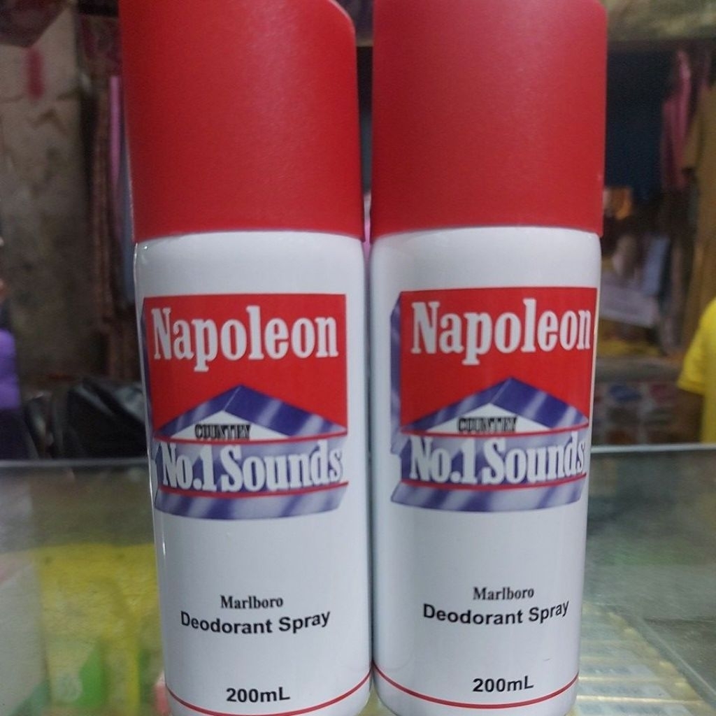 Jual napoleon deodorant spray parfume 200ml merah | Shopee Indonesia