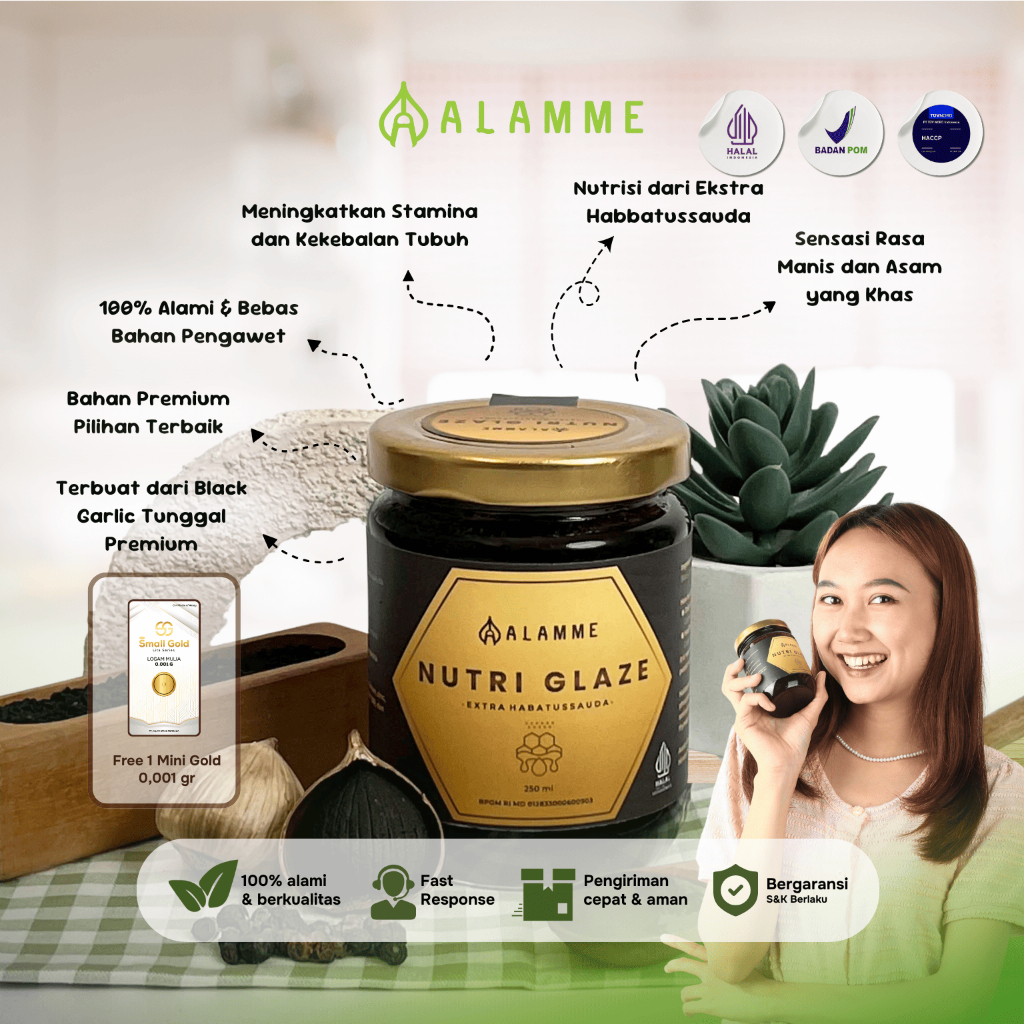Jual Alamme - Nutri Glaze 250ml Suplemen Herbal Alami Ekstra ...