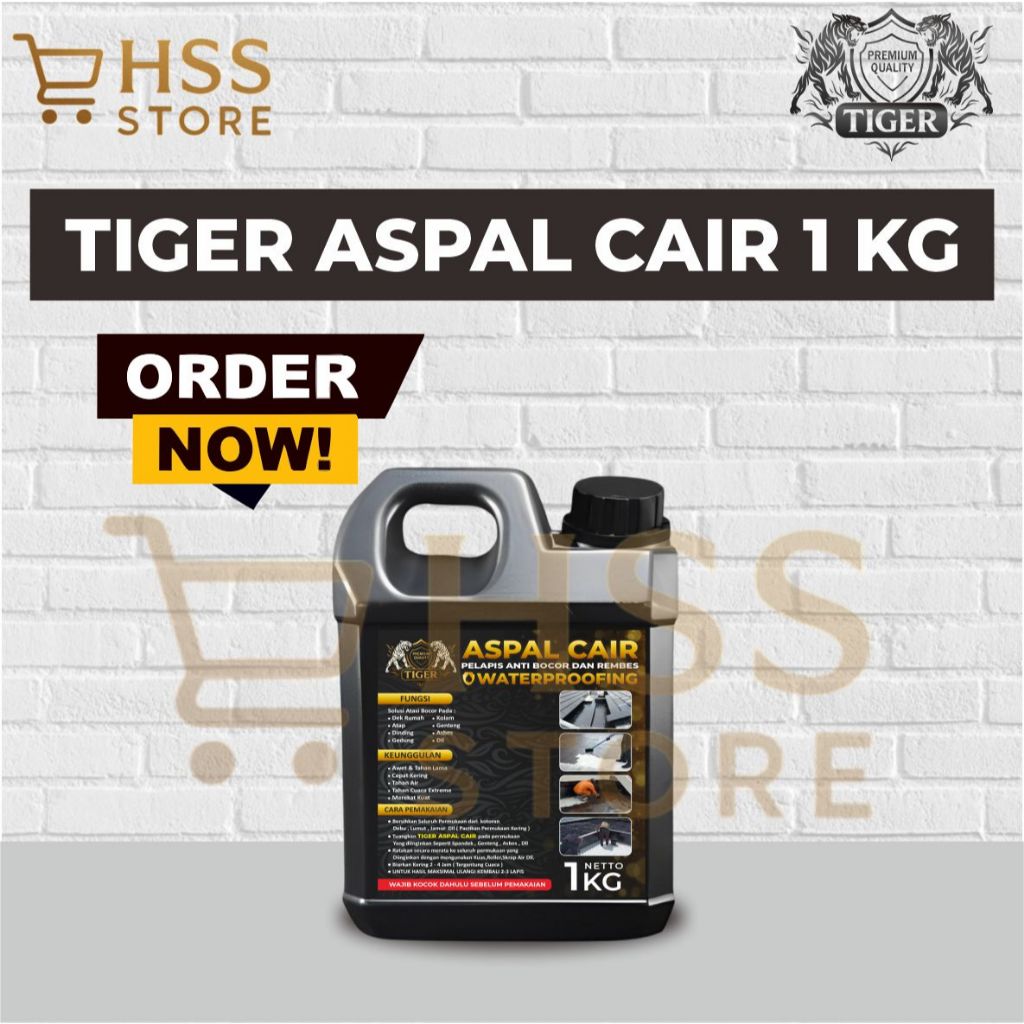 Jual Aspal Cair 1 KG Tiger Premium / Aspal Emulsi / aspal emulsion ...