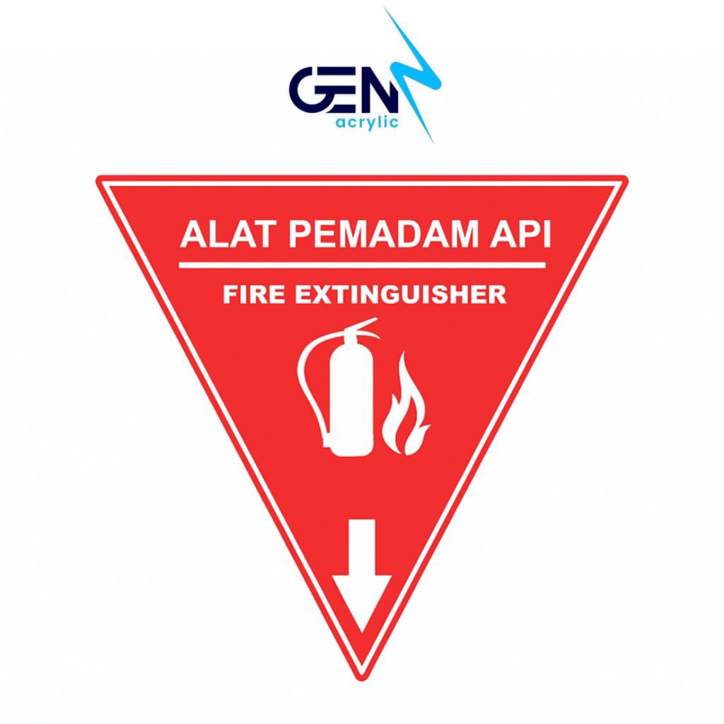 Jual Sign APAR Segitiga Acrylic – Tanda Lokasi Alat Pemadam Api / Fire ...