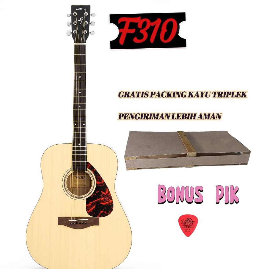Jual Gitar Yamha tipe F310 akustik, gitar bagus premium | Shopee Indonesia