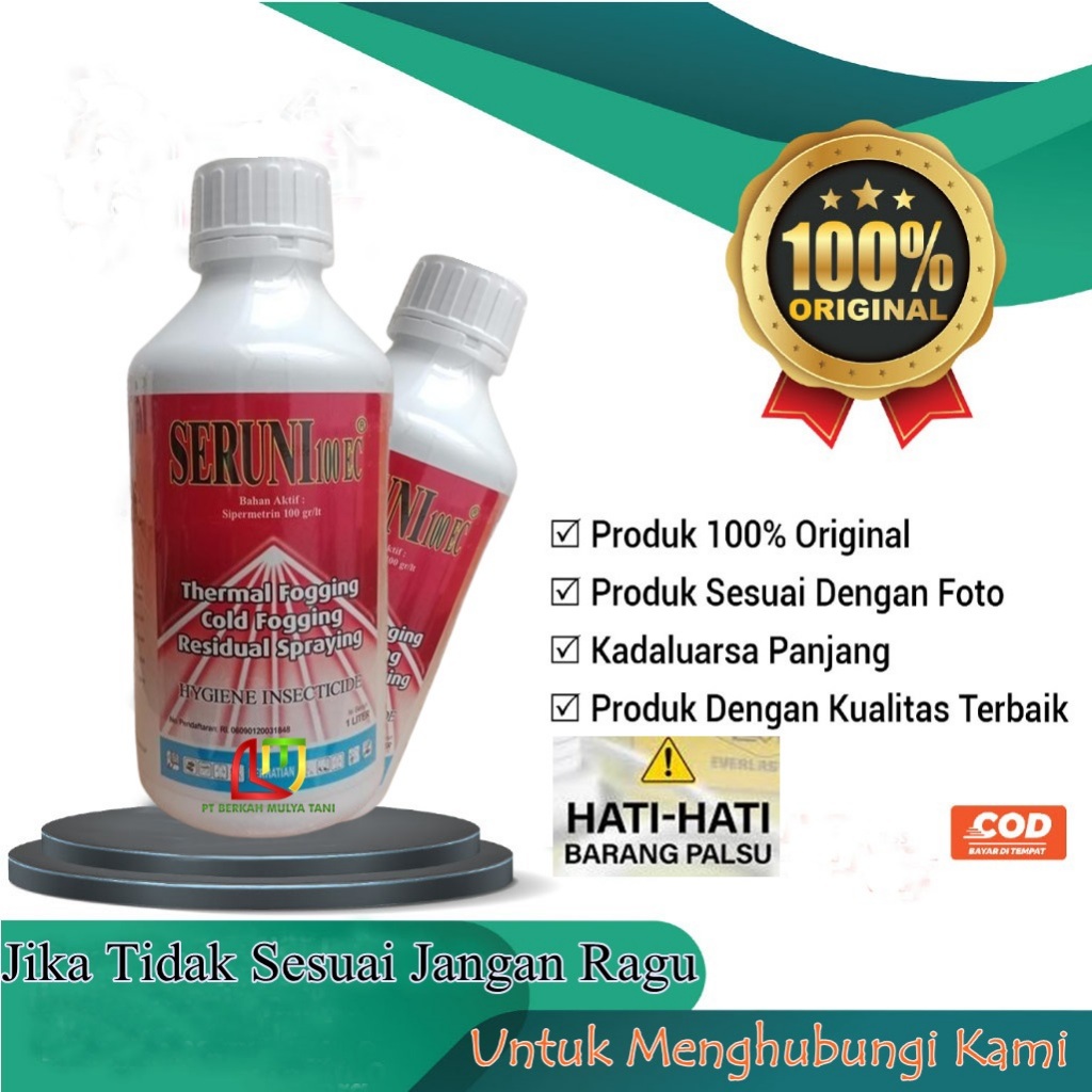 Jual Seruni 100 EC 500 ml Obat Fogging Nyamuk Semut Kecoa Lalat Buah ...