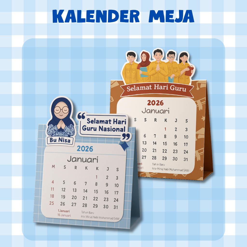 Jual Kalender Mini Kalender Meja Kalender Pop Up untuk Souvenir ...