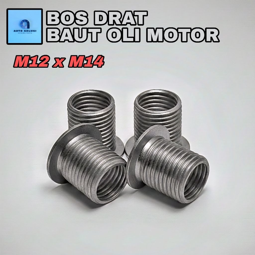 Jual BOS DRAT BAUT OLI MOTOR M12 x M14 SPESIFIKASI DALAM BAUT KUNCI 17 ...
