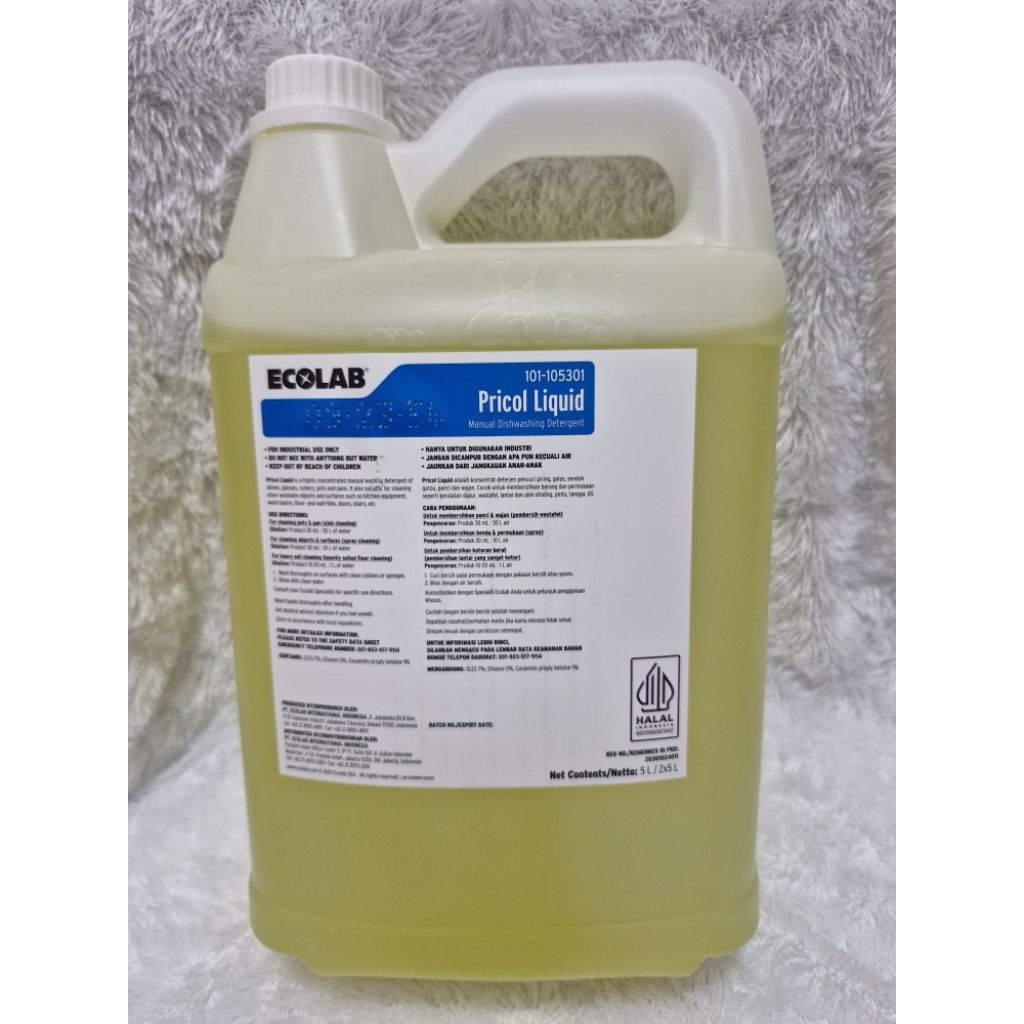 Jual Ecolab Pricol Liquid - Manual Diswashing Detergen | Shopee Indonesia