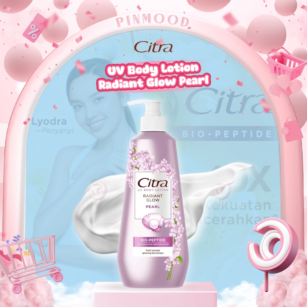 Jual CITRA - UV BODY LOTION RADIANT GLOW PEARL ( 380 ml ) - Lotion ...