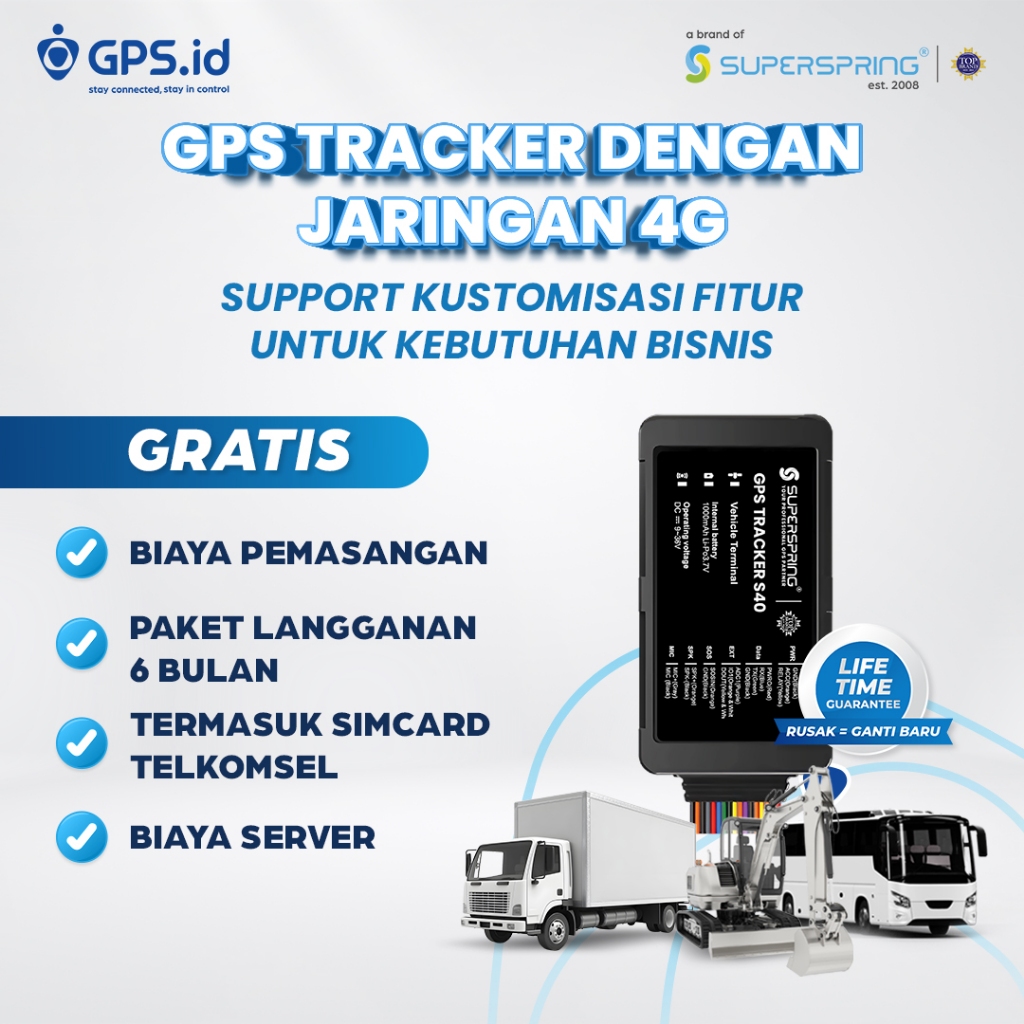 Jual GPS TRACKER SUPERSPRING GUARDA S40 4G DENGAN FITUR PALING LENGKAP ...