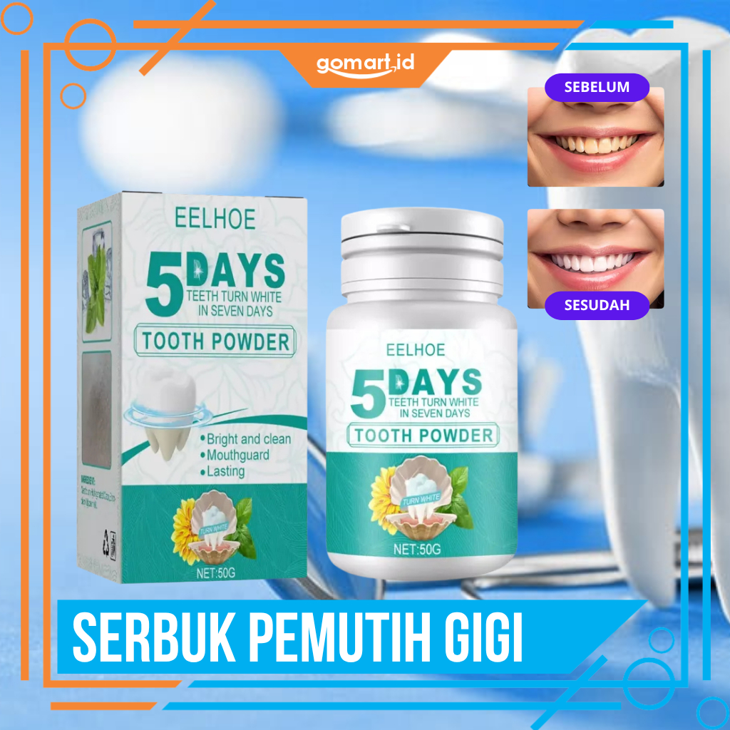 Jual EELHOE 5 Days Tooth Powder 50gr - EELHOE Bubuk Pemutih Gigi 50gr ...