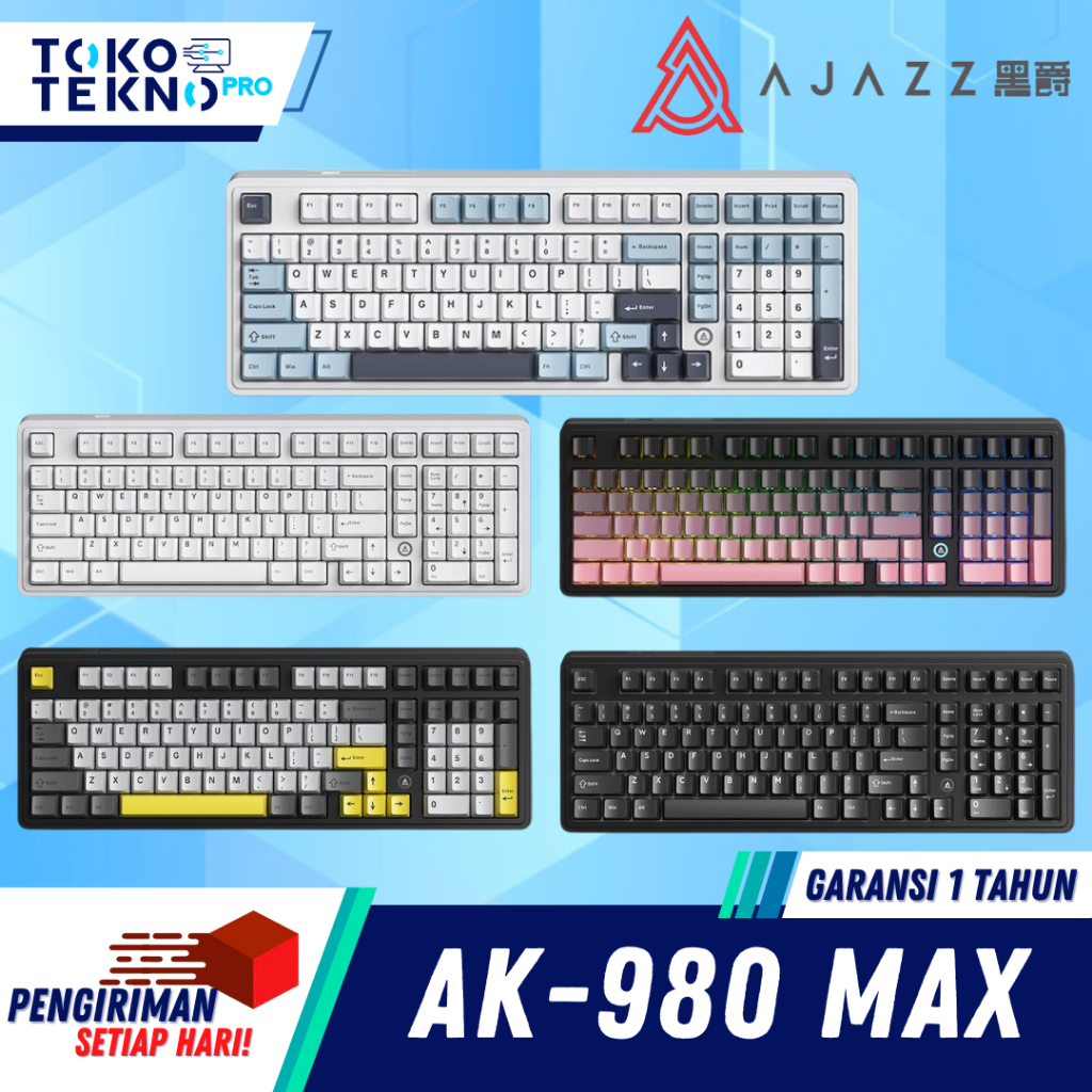 Jual Ajazz AK980 / AK-980 / AK 980 MAX HE Wired Mechanical Keyboard ...