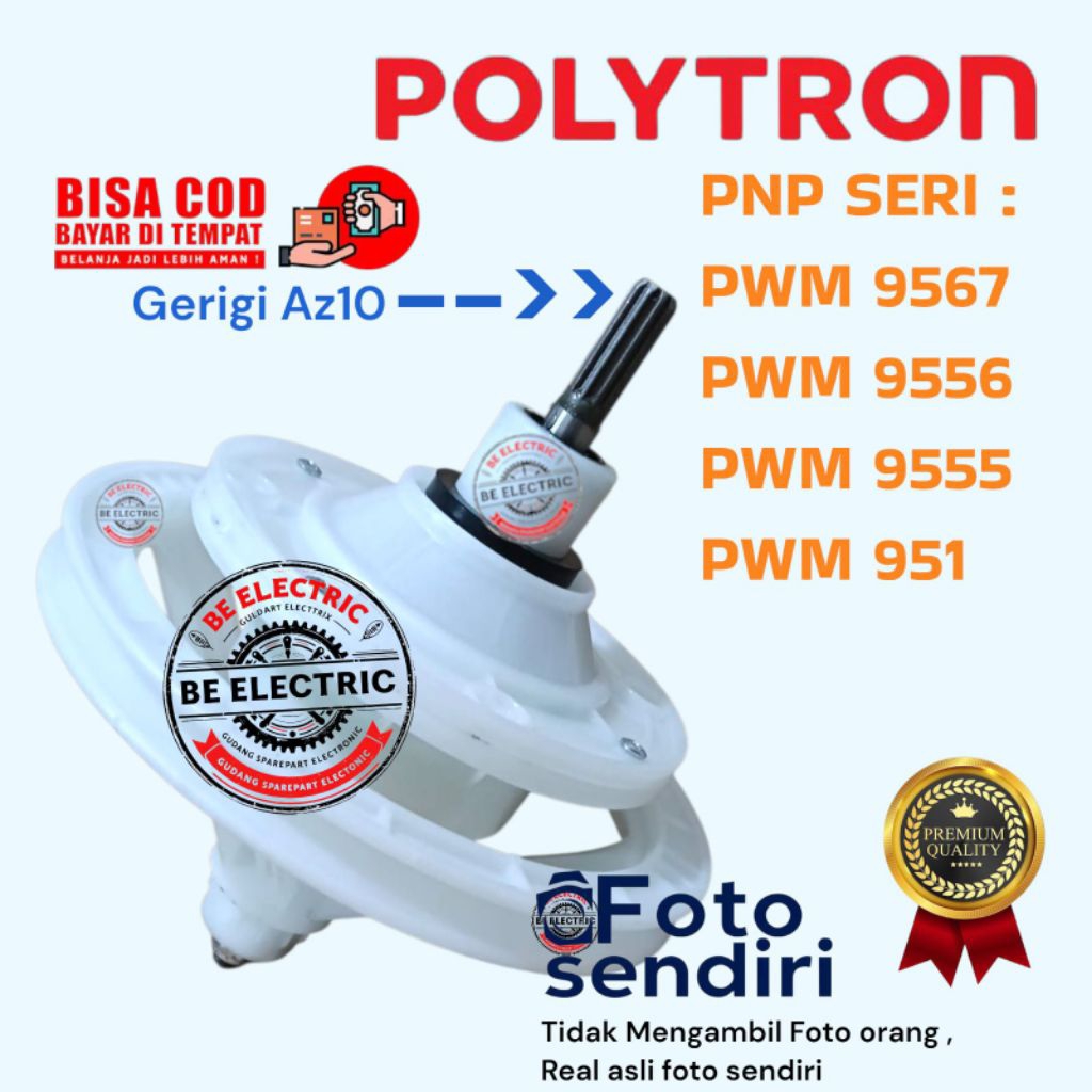 Jual GIRBOX MESIN CUCI POLYTRON 2 TABUNG GERIGI 10 PWM951 PWM9555 ...