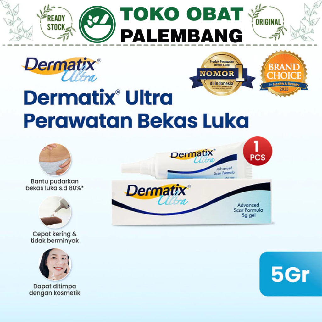 Jual DERMATIX ULTRA 5 GRAM HALAL BPOM MENARINI INDRIA bekas luka ...