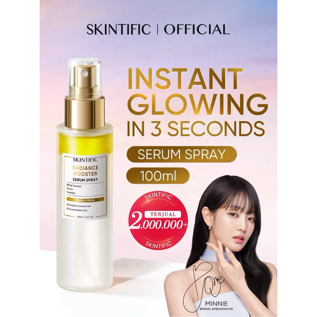 Jual SKINTIFlC - Instant Glowing First Serum Spray 100ml | Radiance ...