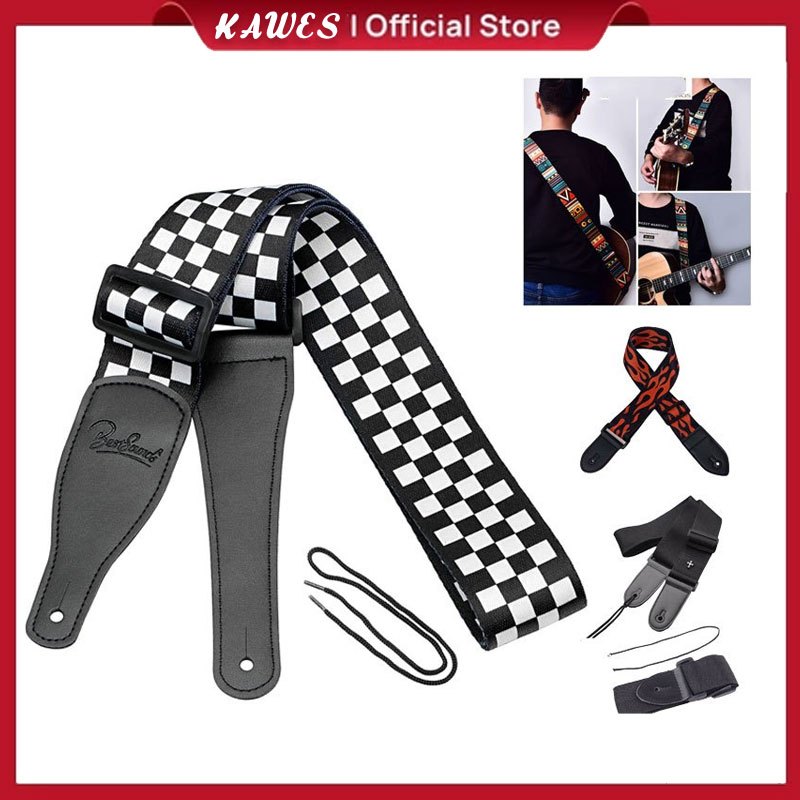 Jual KAWES GUITAR STRAP GITAR AKUSTIK LISTRIK BASS KLASIK TALI GITAR ...