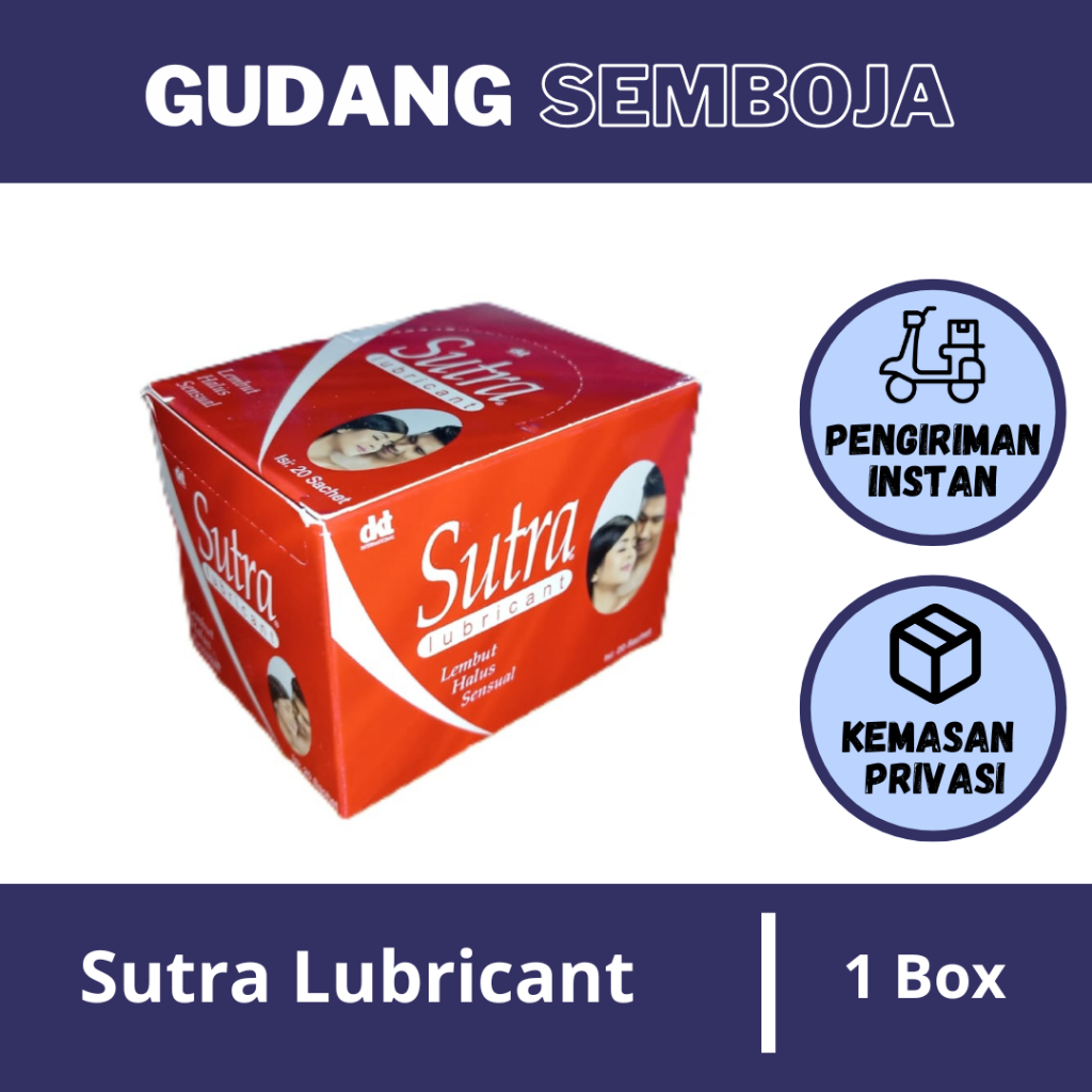 Jual Sutra Lubricant Box isi 20 Sachet / Pelumas sutra Sachet | Shopee ...