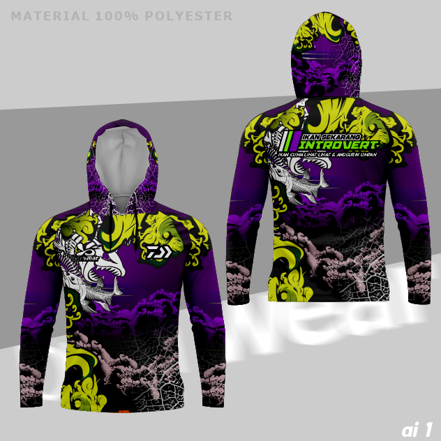 Jual Jaket Mancing Full Printing Custom Desain Eksklusif Bron Wear Anti ...