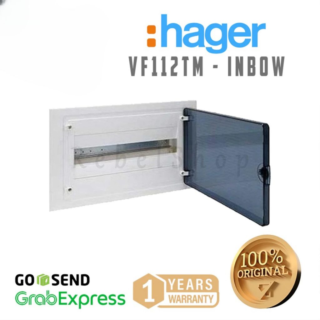 Jual Hager VF112TM Inbow MCB Box 12 Module Transparan-MPI | Shopee ...