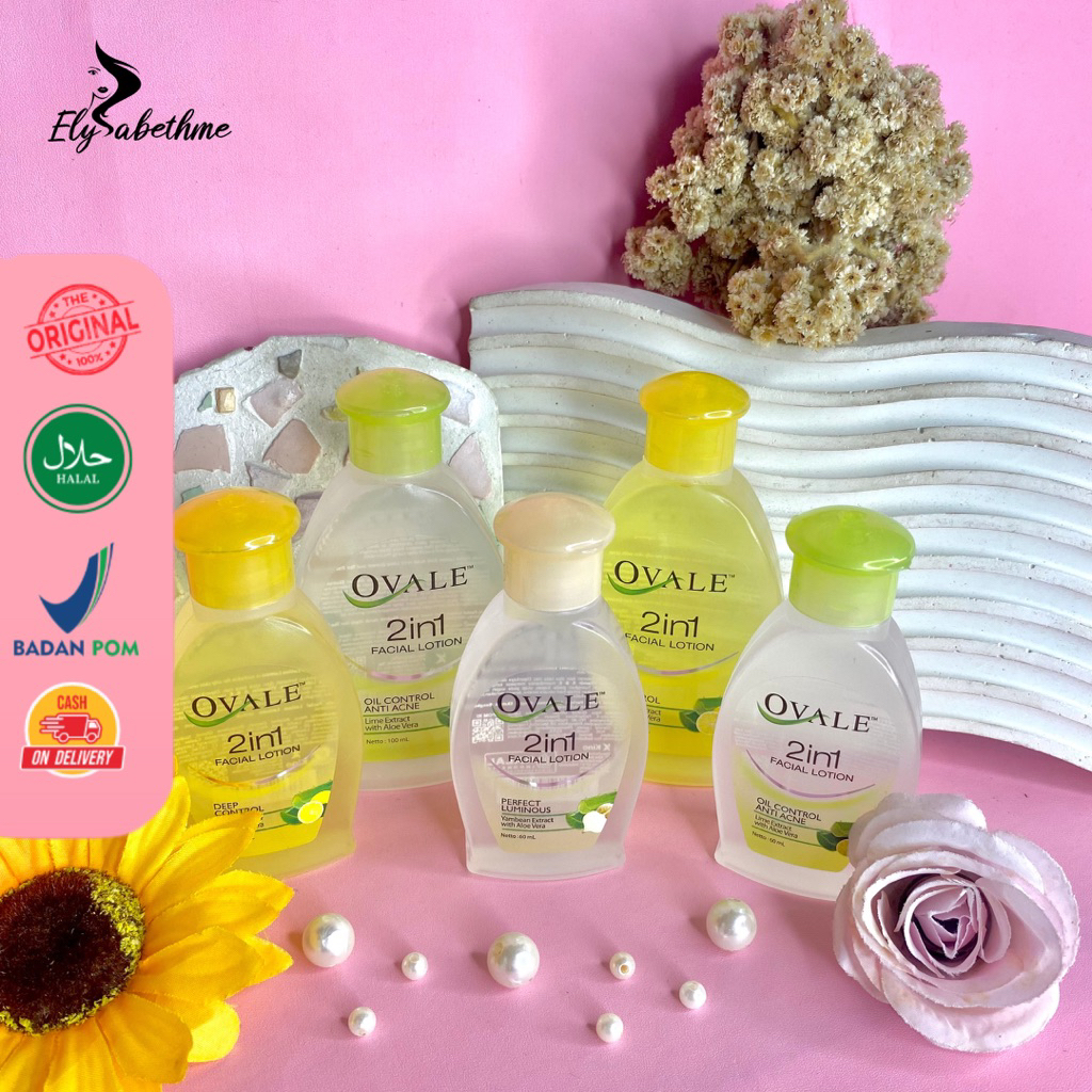 Jual ELYSABETHME Ovale Facial Lotion Series Anti Acne, Lemon, Yambean ...