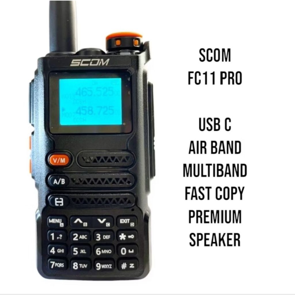 Jual HT SCOM FC11 PRO DUAL BAND WALKIE TALKIE VHF UHF | Shopee Indonesia