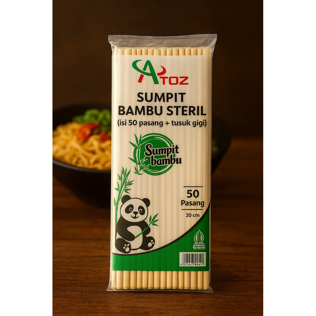 Jual SUMPIT BAMBU IMPORT "ATOZ" isi 50pasang+tusuk gigi - SUMPIT BAMBU ...
