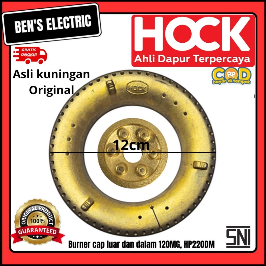 Jual Hock sparpart kompor gas LPG burner cap luar dalam 1 paket ...
