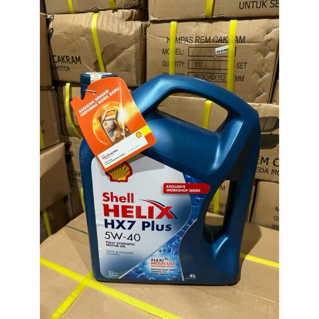 Jual OLI MESIN SHELL HELIX HX7 PLUS 5w-40 4LTR | Shopee Indonesia