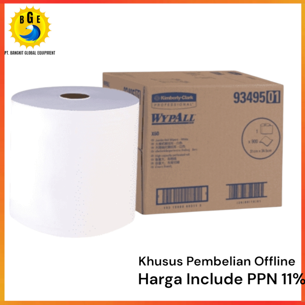Jual WYPALL X60 KIMBERLY CLARK TISSUE JUMBO ROLL PENGGANTI KAIN MAJUN ...