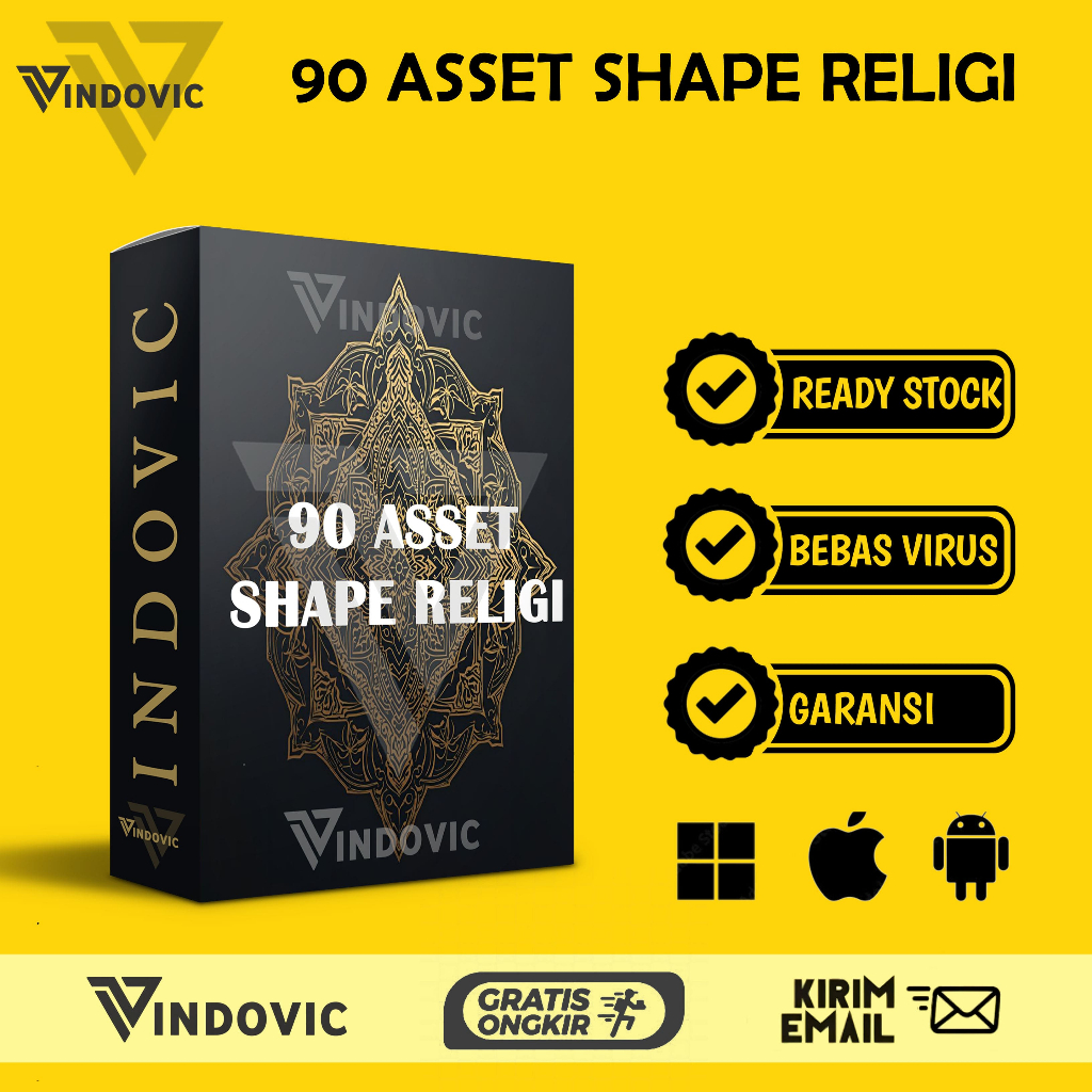 Jual [T0671] 90 ASSET SHAPE RELIGI | Shopee Indonesia