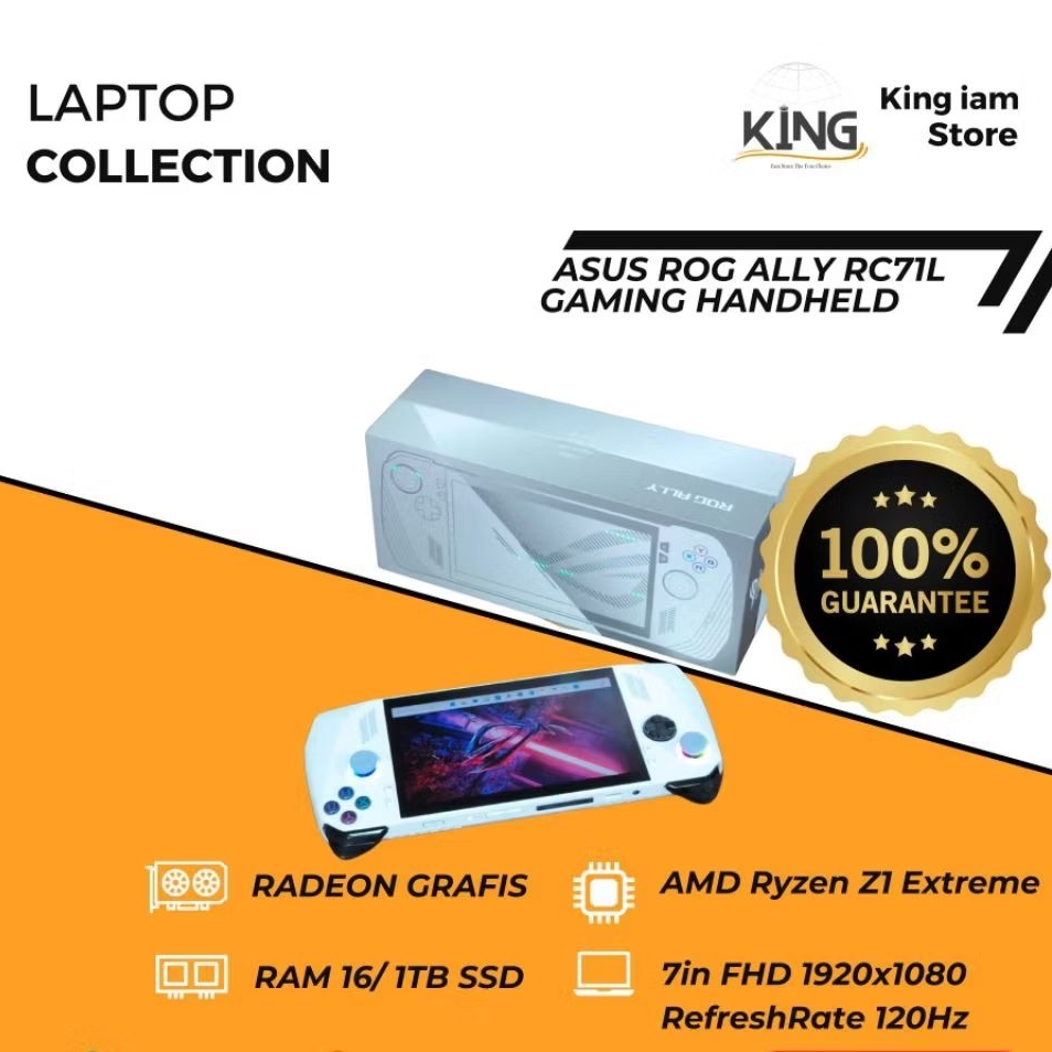 Jual ASUS ROG Ally RC71L Ryzen Z1 Extreme 16GB 1TB – Handheld Gaming ...